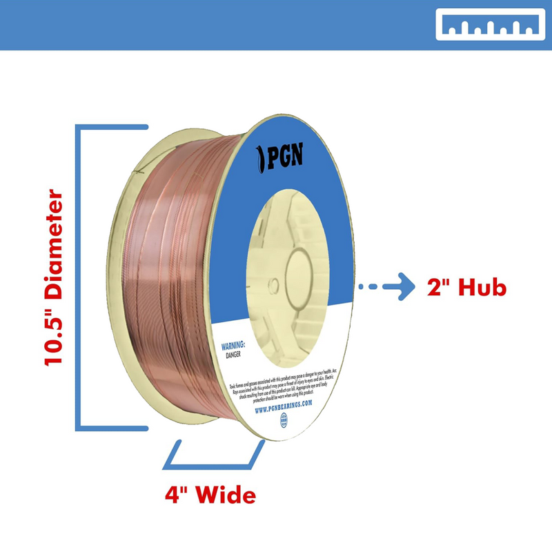 ER70S-6 .045" Mild Steel MIG Wire - 44 Lbs – PGN – PGN Bearings