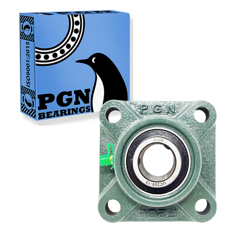 UCF205-16 Pillow Block Square Flange Bearing 1" Bore – PGN – PGN Bearings