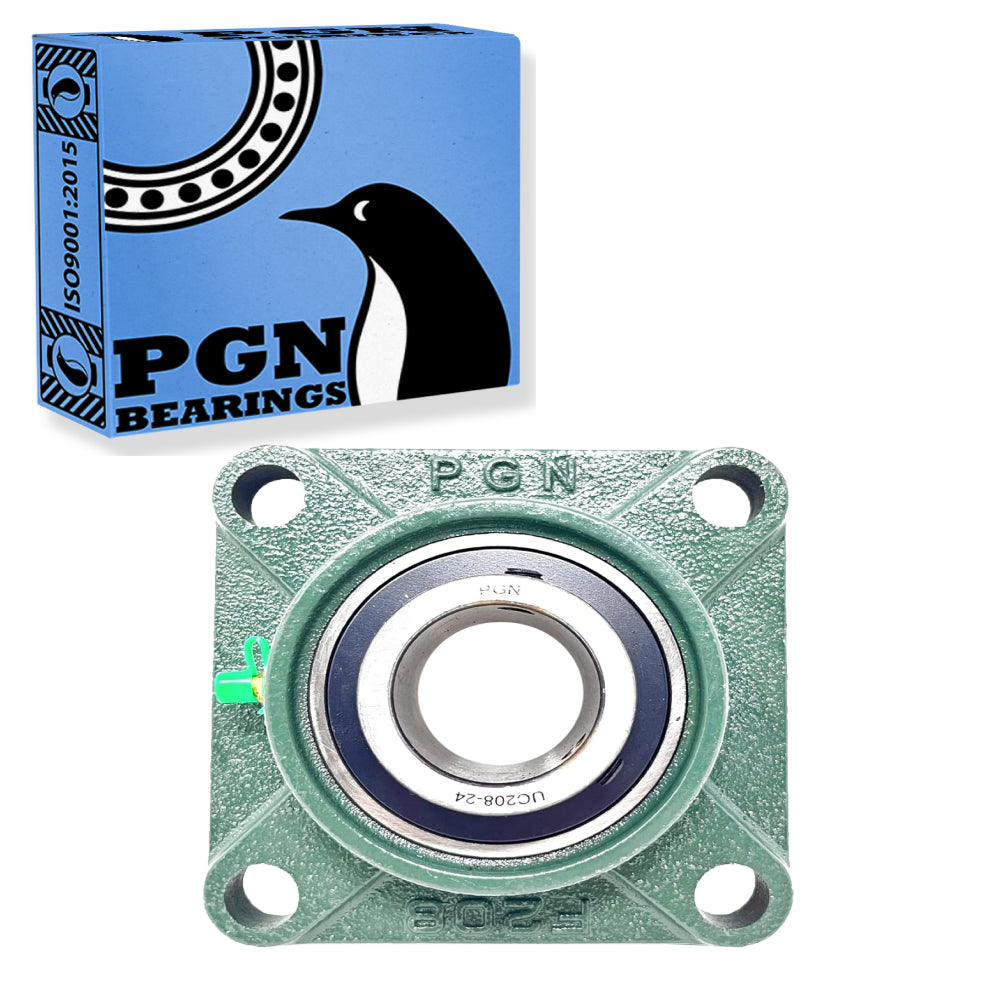 UCF208-24 Pillow Block Square Flange Bearing 1-1/2" – PGN – PGN Bearings