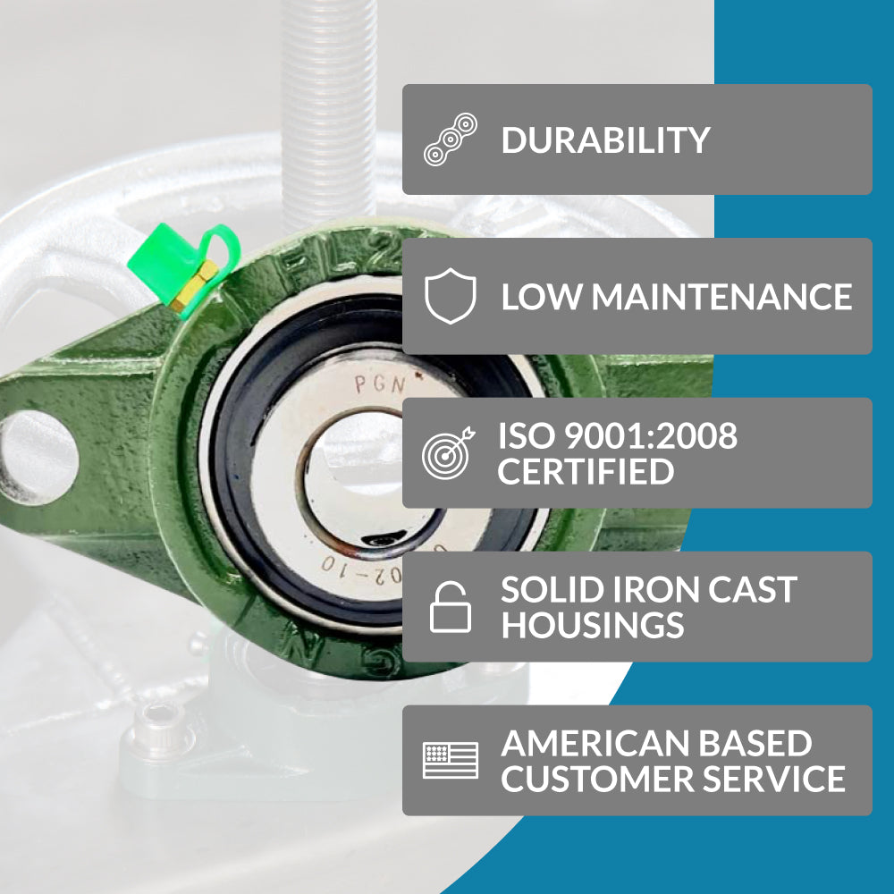 UCFL202-10 Flange Mounted Bearing 5/8" Inch Bore – PGN – PGN Bearings