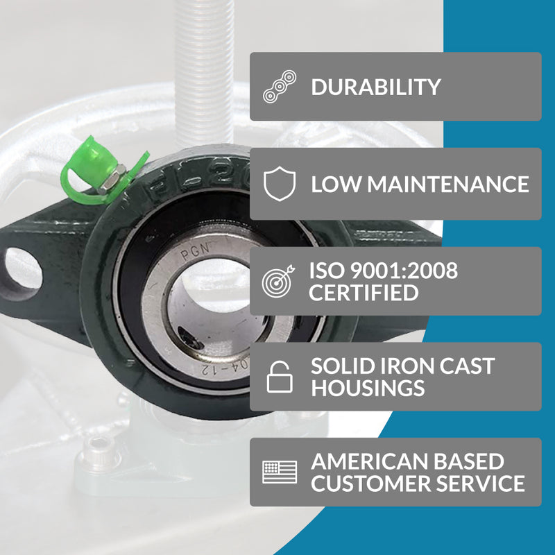 UCFL204-12 Pillow Block Flange Bearing 3/4" Inch Bore – PGN – PGN Bearings