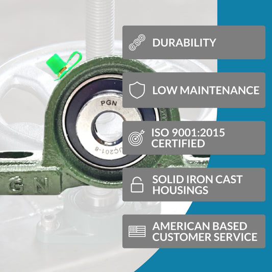 UCP201-8 Pillow Block Ball Bearing - 1/2" Bore – PGN