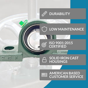 UCP206-20 Pillow Block Ball Bearing - 1-1/4" Bore – PGN – PGN Bearings