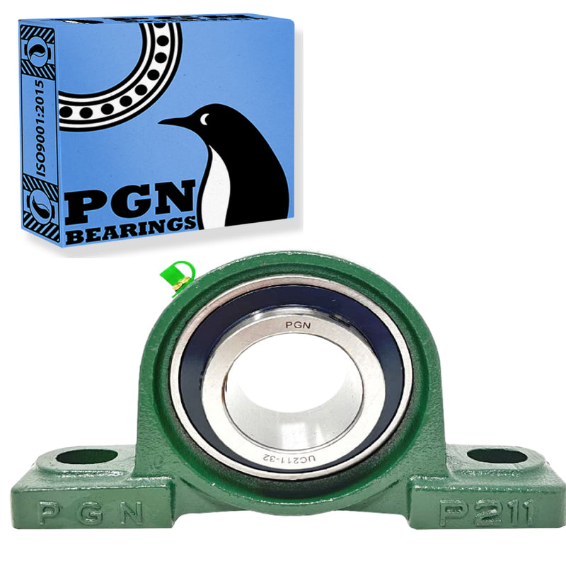 UCP211-32 Pillow Block Mounted Ball Bearing 2" Bore – PGN – PGN Bearings