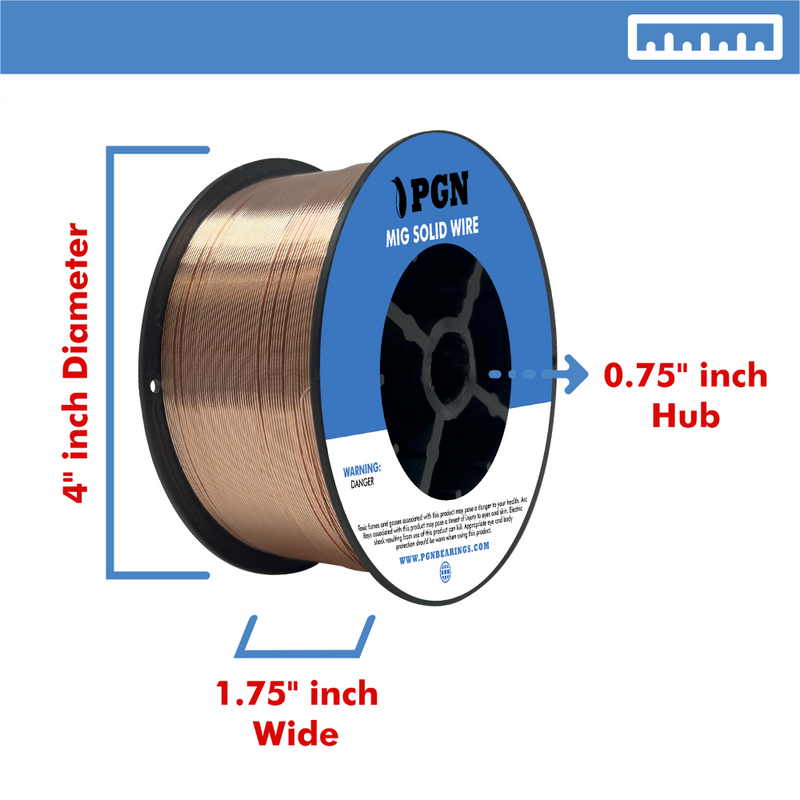 ER70S-6 .035" Mild Steel MIG Wire - 2 Lbs – PGN – PGN Bearings