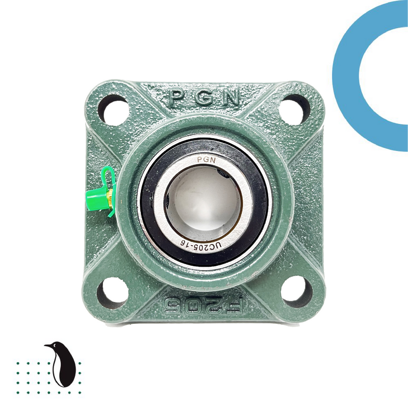 UCF205-16 Pillow Block Square Flange Bearing 1" Bore – PGN – PGN Bearings