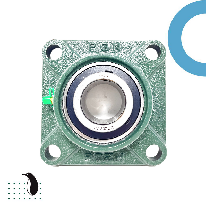 UCF208-24 Pillow Block Square Flange Bearing 1-1/2" – PGN – PGN Bearings