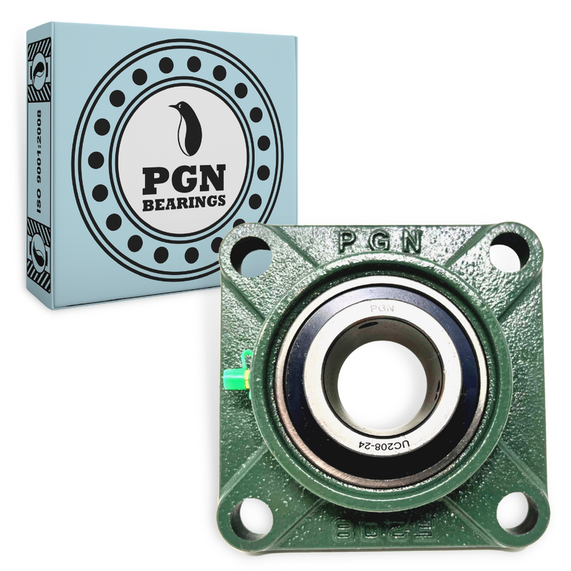 UCF208-24 Pillow Block Square Flange Bearing 1-1/2" – PGN – PGN Bearings